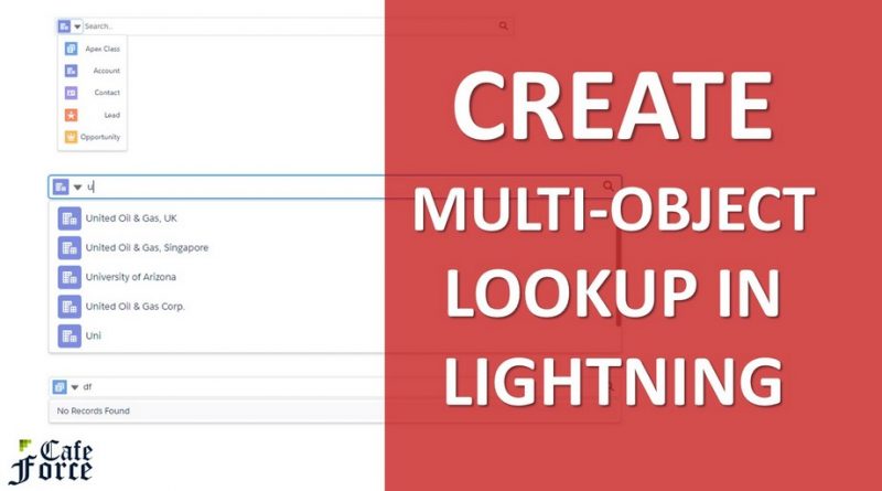 Multi Object Lookup Component In Lightning Salesforce Cafeforce